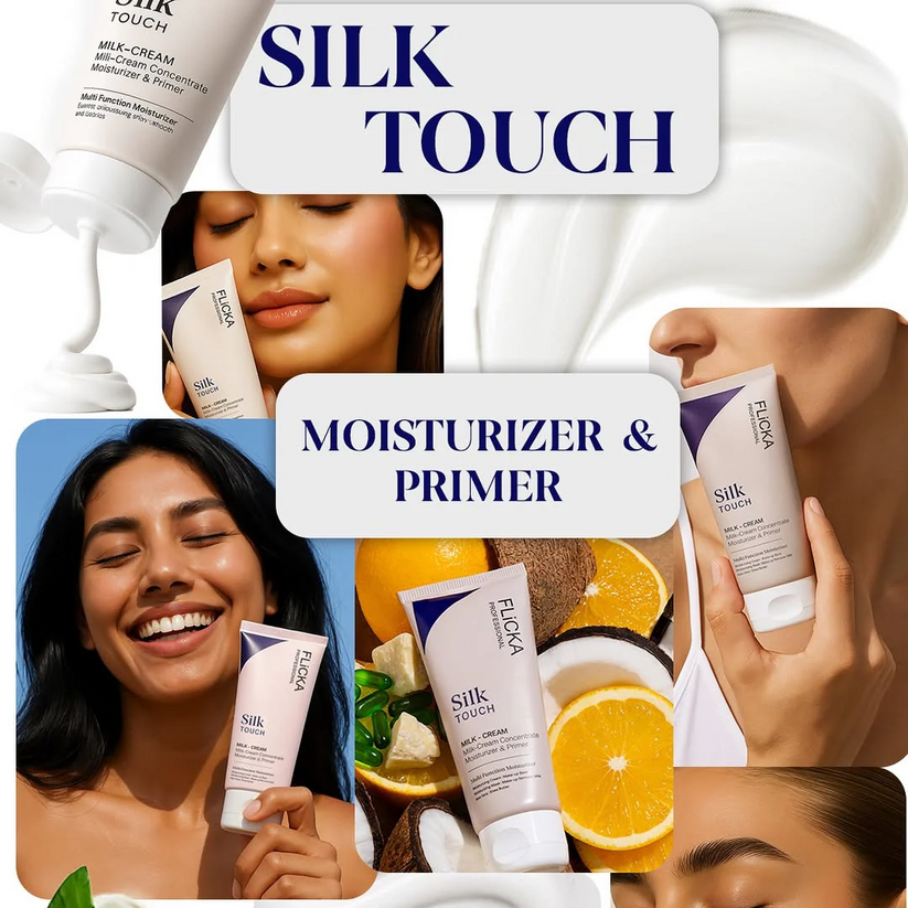 Flicka Silk Touch - 3 in 1 Moisturizer, Primer & Sunscreen for Face ...